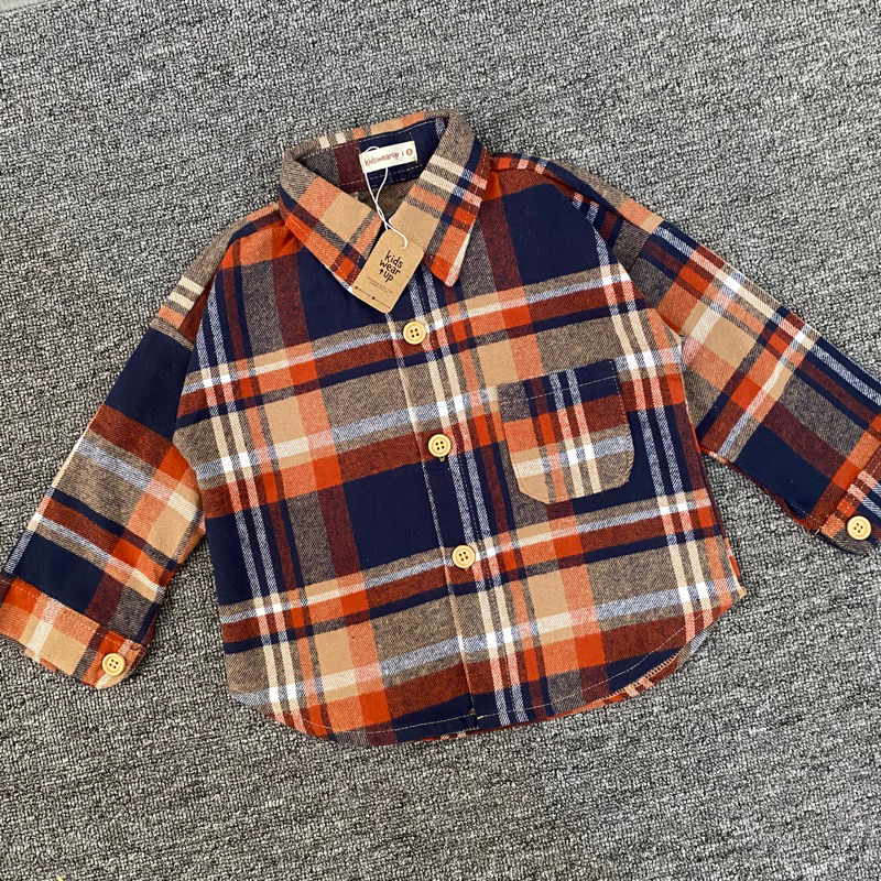 Jual KIDSWEARUP FLANNEL SHIRT HONG BANJANG - Kemeja Flannel Anak ...