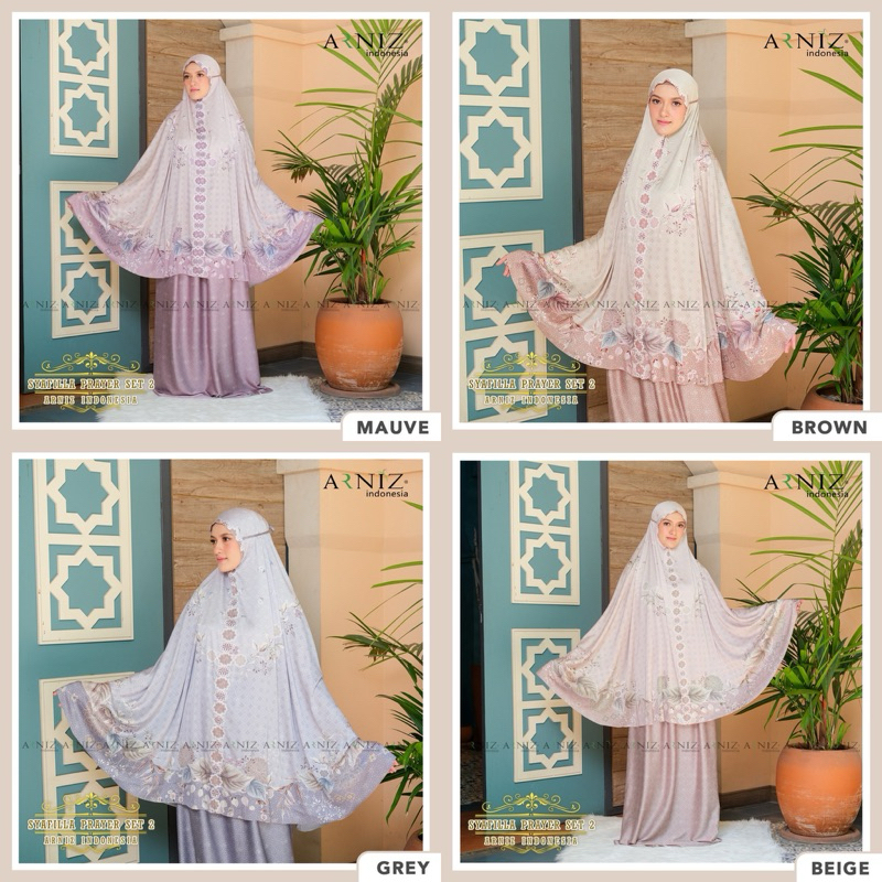 Jual Syafilla Prayer Set Sajadah Atasan Rok by Arniz Collection ...