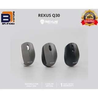 Jual Rexus Q30 Mouse Wireless Office Silent Click - Hitam | Shopee ...