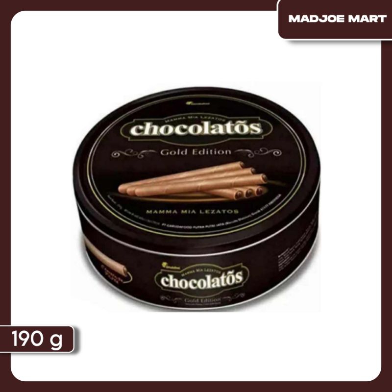 Jual Gery Wafer Roll Chocolatos Dark Kaleng 190 g | Shopee Indonesia