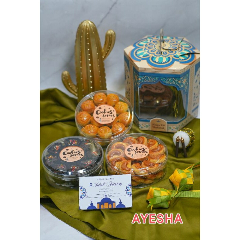 Jual Cookies Parcel Hamper Hampers Parsel Kue Kering Lebaran Idul Fitri Cantik Enak Murah 3 in 1 ...