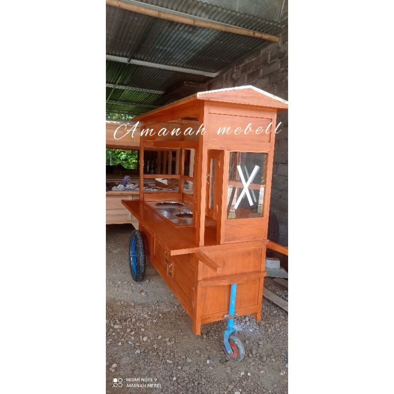 Jual Gerobak Mie Ayam Bakso roda tiga free ongkir COD | Shopee Indonesia