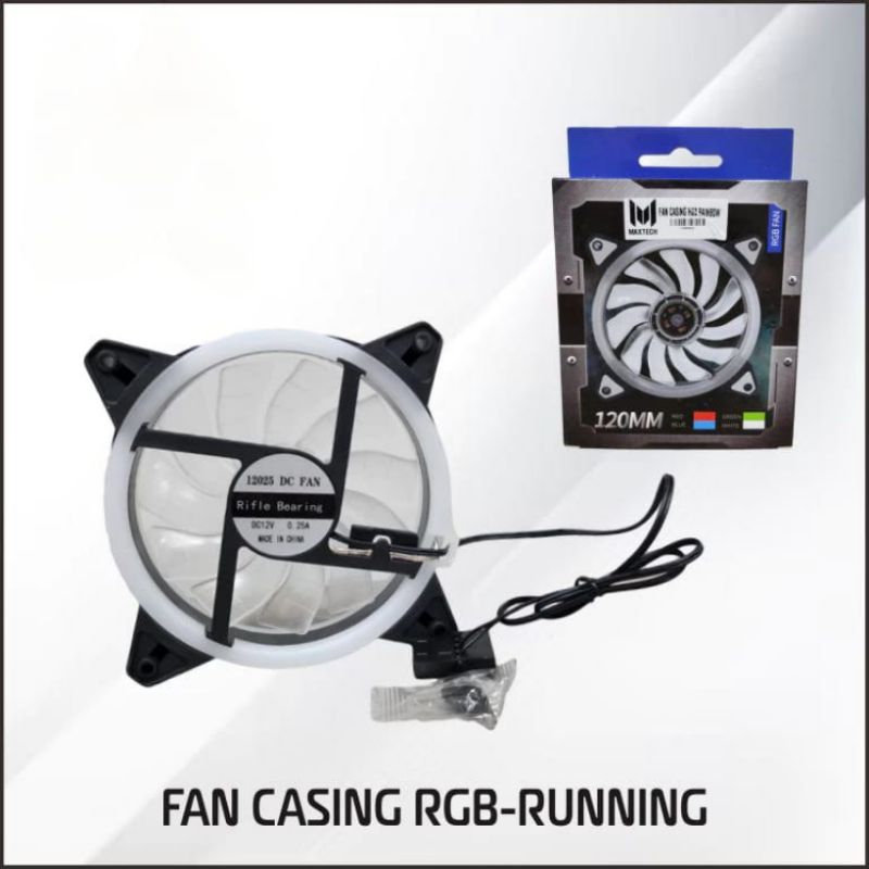 Jual Fan Casing RGB Auto Fan Casing 12CM Double RING LED Fan Case ...