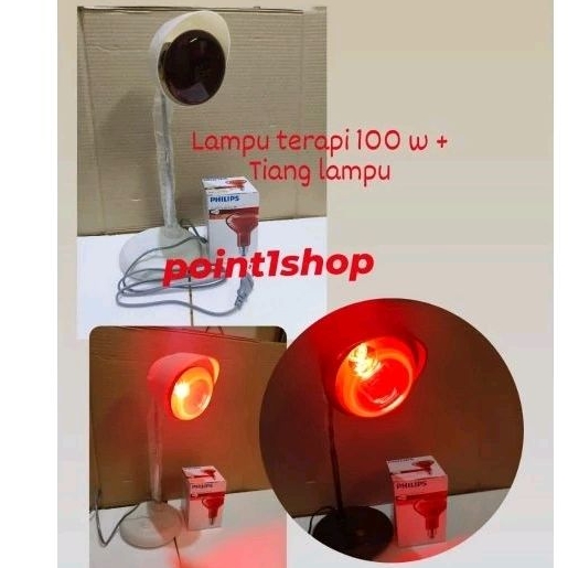 Jual Lampu terapi satu set tiang dengan bohlam 100 w lampu inframerah ...