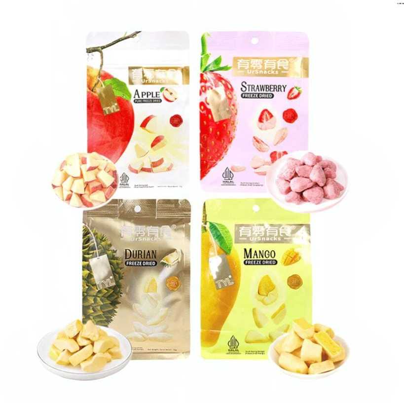 Jual [ HALAL ] Tyl Ursnack Freeze Dried Fruit / Snack Durian Vacum / Strawberry Beku / Snack ...