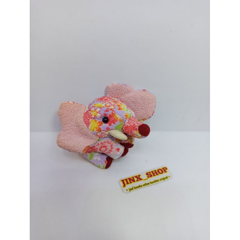 Jual boneka gajah chirimen doll jepang kain perca original jepang ...