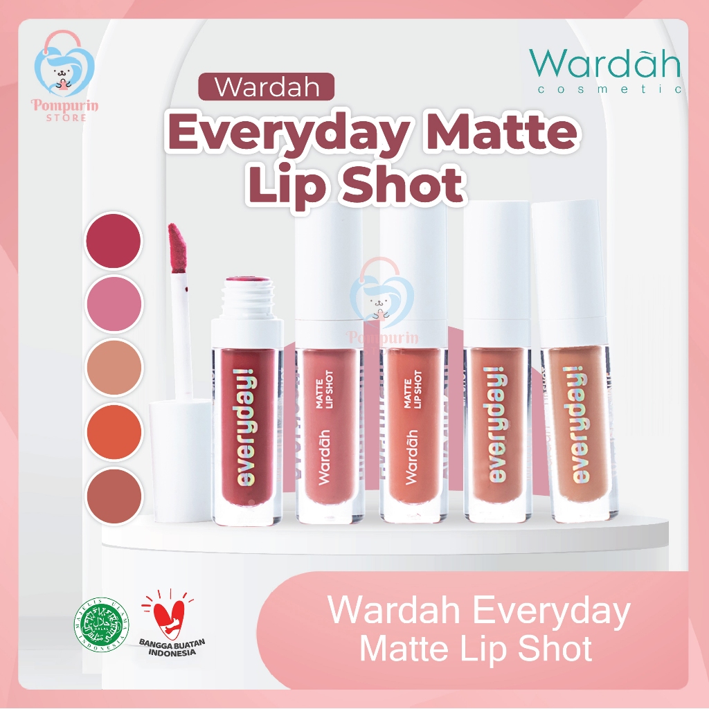 Jual WARDAH Everyday Matte Lip Shot - Lipcream Creamy Matte | Shopee ...