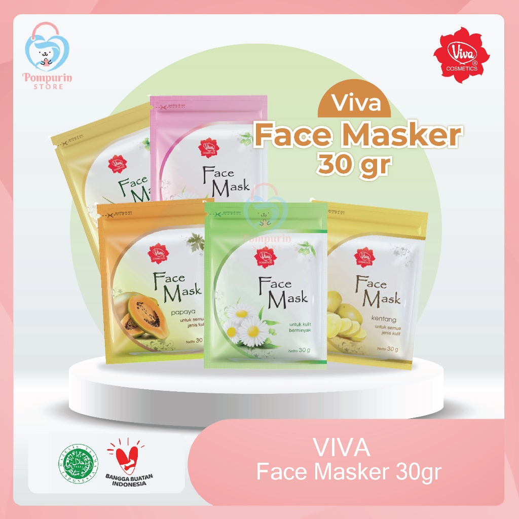 Jual VIVA Face Masker 30 gr - Masker Wajah | Shopee Indonesia