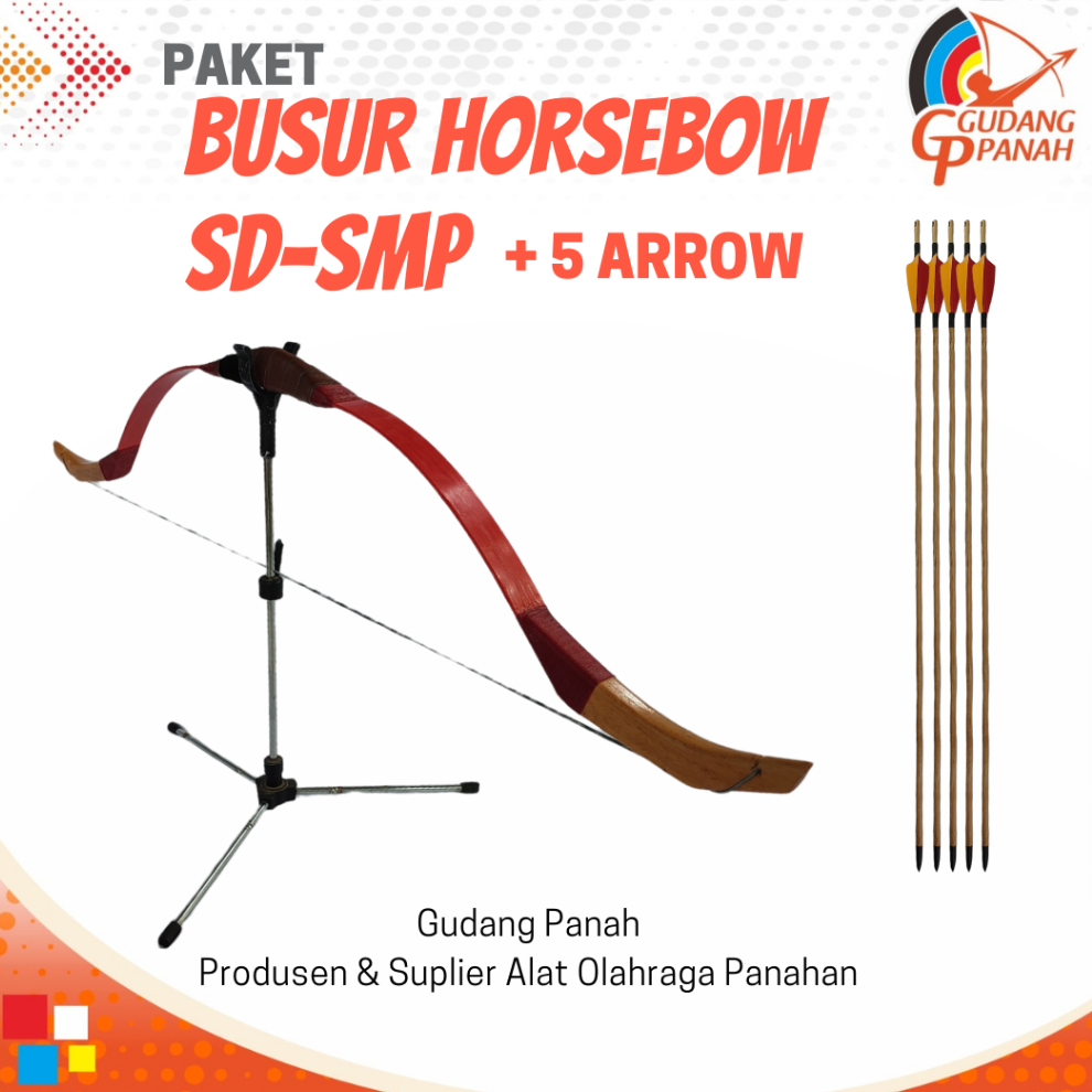 Jual Paket Horsebow Fiber SD SMP / Pemula + 5 Arrow | Shopee Indonesia