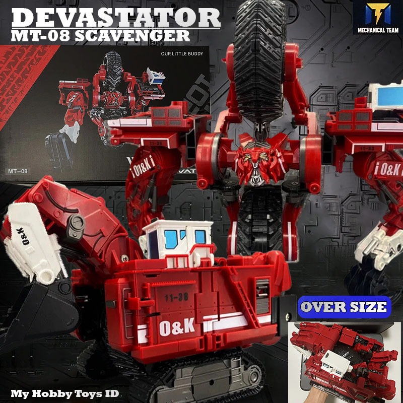 Jual [ 100% Original ] Mechanical Team Robot Trans Formers MT-08 MT-07 ...