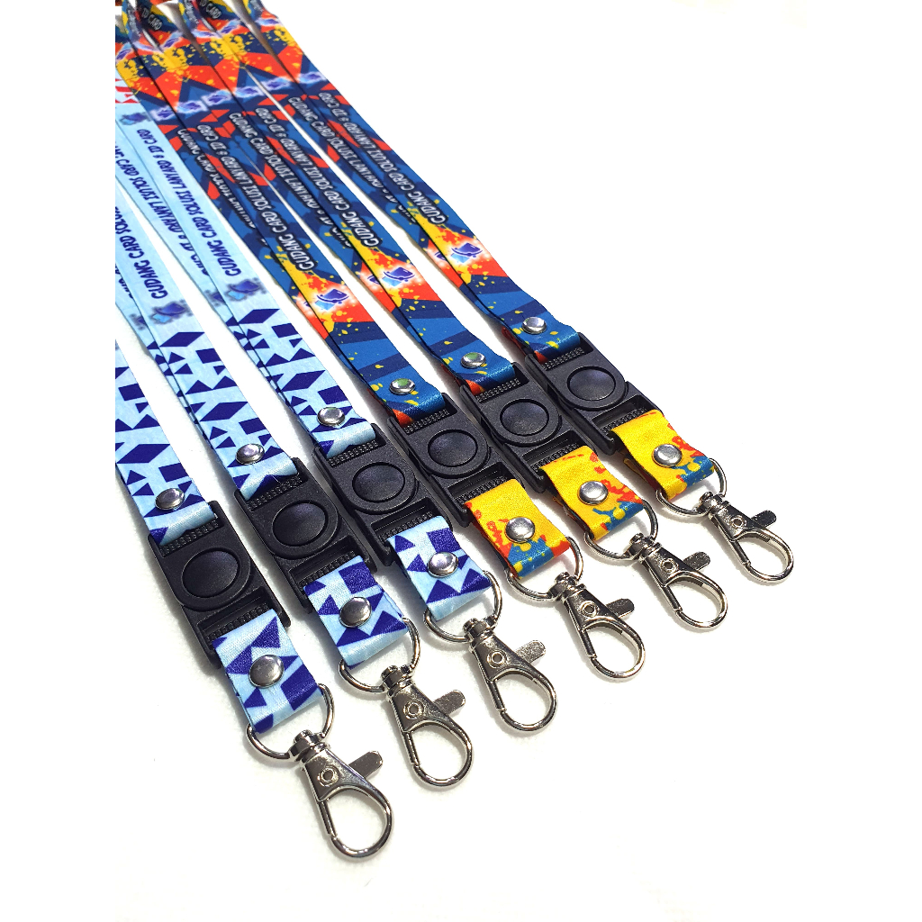 Jual Tali lanyard print sublim 1,5 cm/ Tali id card printing dua cm ...