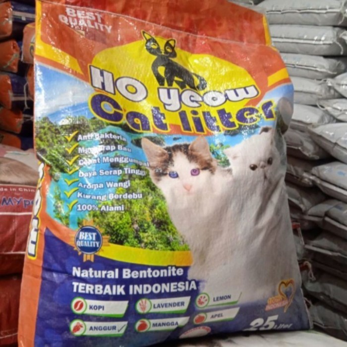 Jual Pasir Kucing Ho yeow 25 Liter | Pasir wangi pasir gumpal Ho Yeow ...