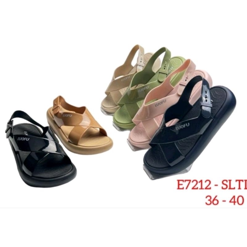 Jual LUOFU 7212 SLTL6W SEPATU SANDAL WANITA | Shopee Indonesia