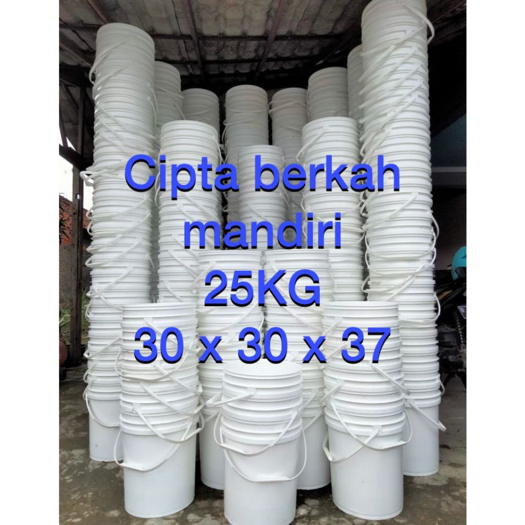 Jual Ember bekas cat 25kg Ember bekas cat 25kg Ember plastik bekas cat ...