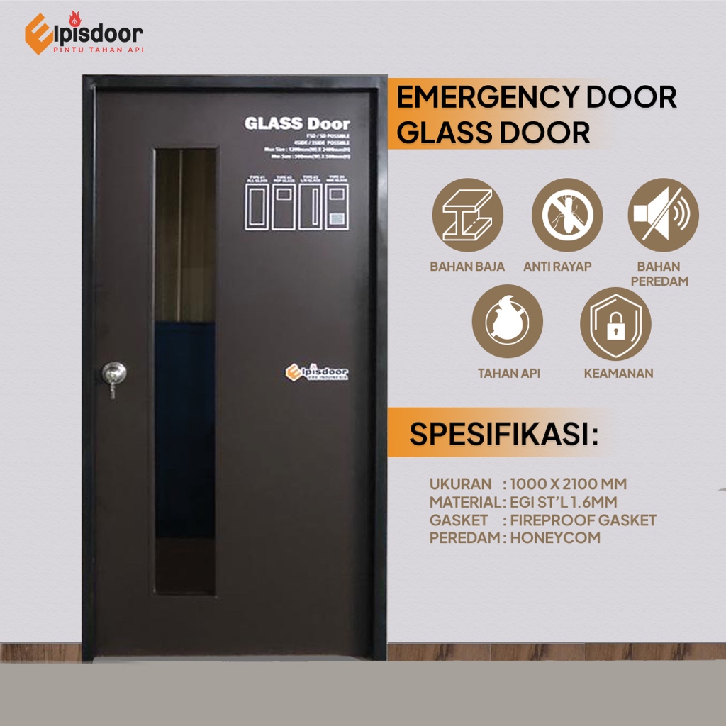 Jual PINTU BAJA TAHAN API ELPISDOOR PN - 100 | PINTU EMERGENCY PINTU ...