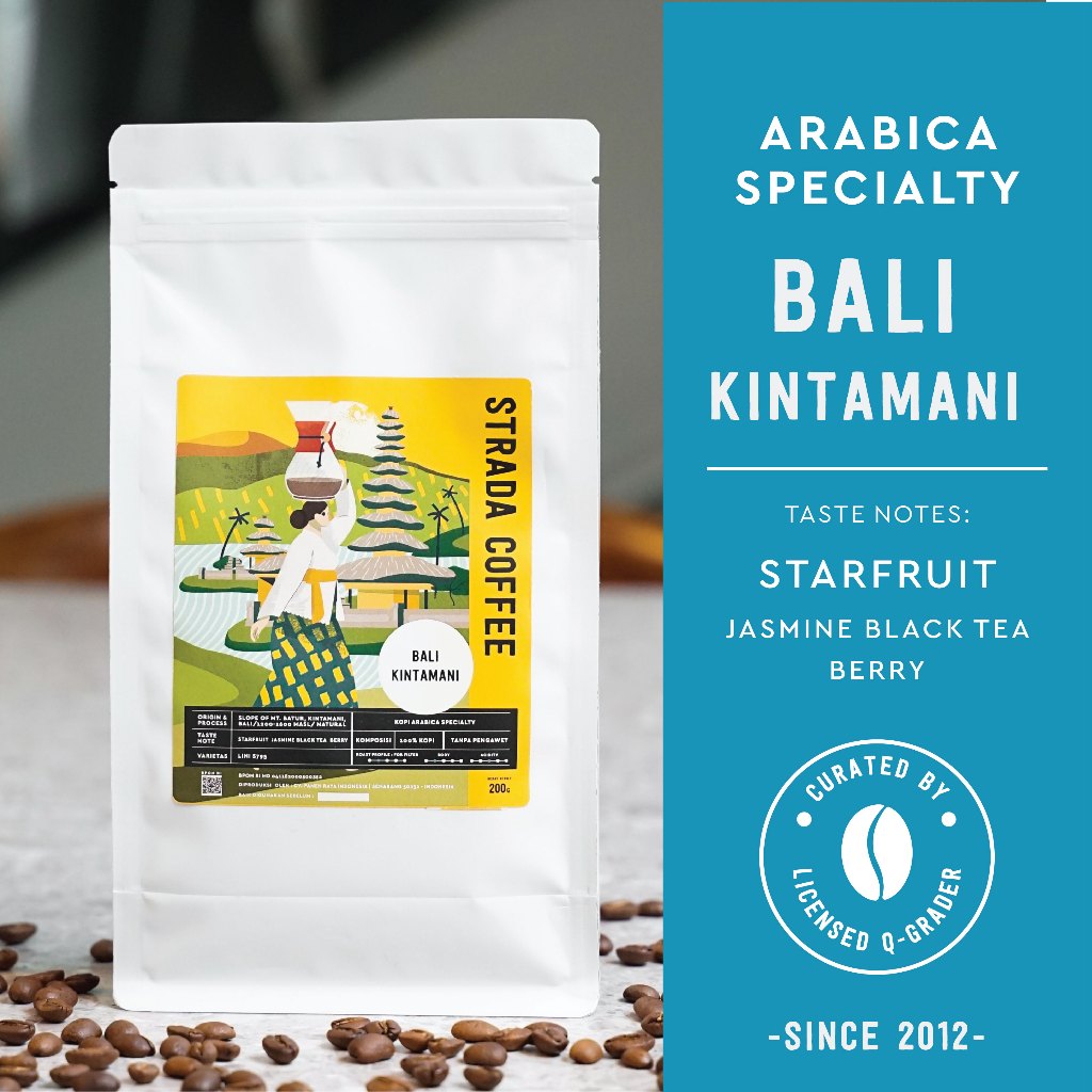 Jual Bali Kintamani Strada coffee 200gr- Arabica Coffee Beans - Kopi ...
