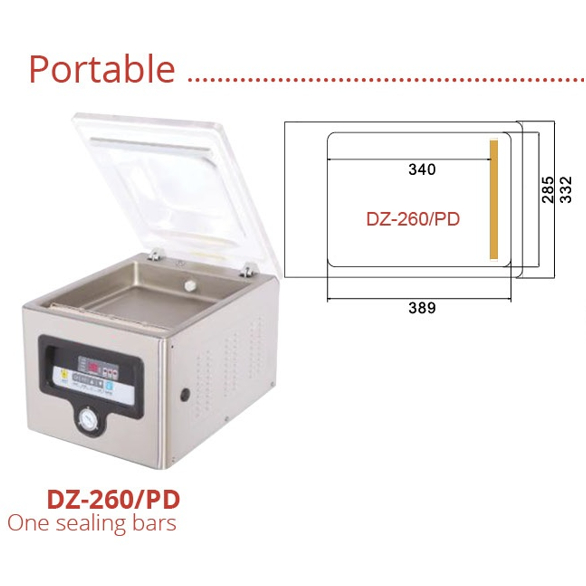 Jual Getra DZ-260/PD Vacuum Packaging Machine Portable - Mesin Penyedot ...