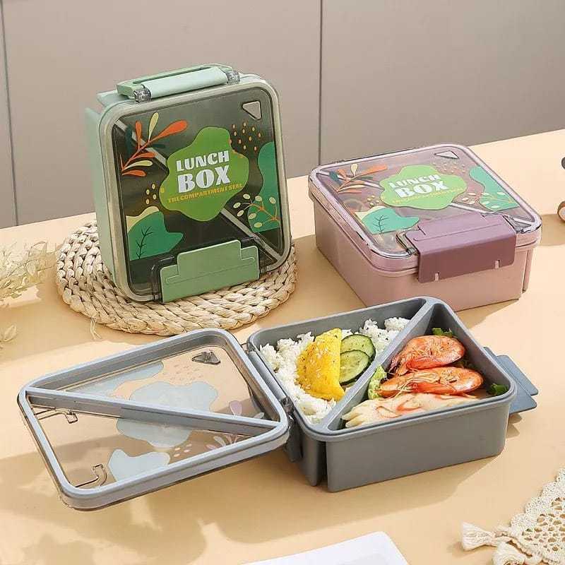 Jual Lunch Box Kotak Nasi segiempat sandwiched anti tumpah oval Tempat ...
