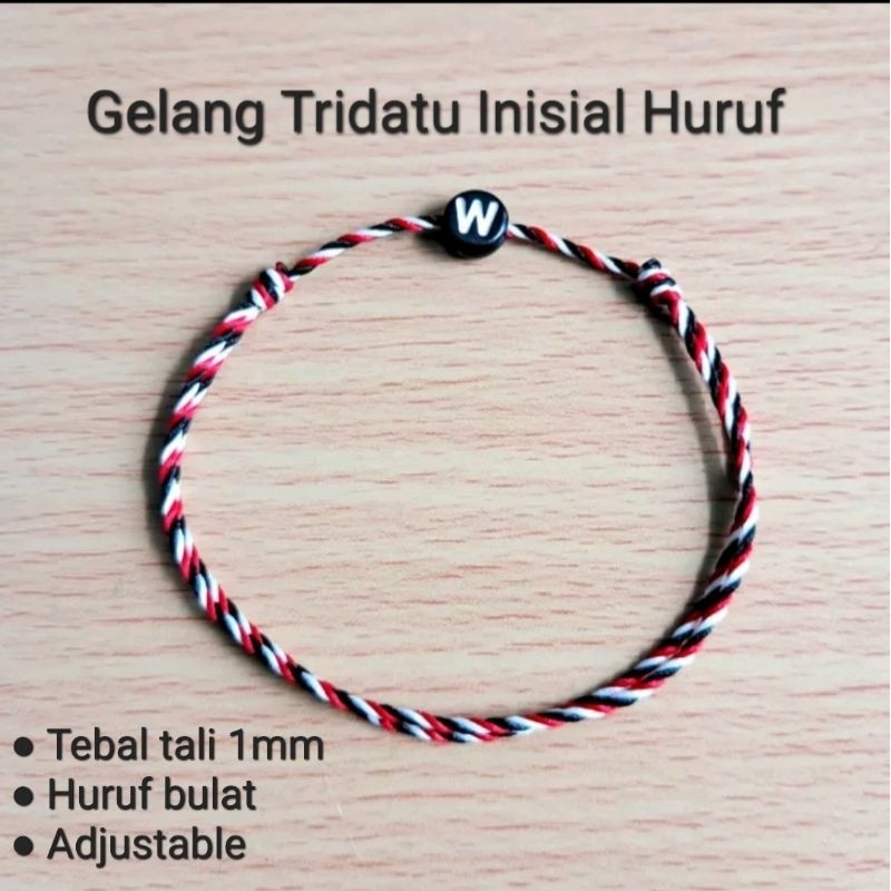 Jual Gelang Tridatu Bali Asli Inisial / Gelang Tridatu Bali Asli Huruf ...