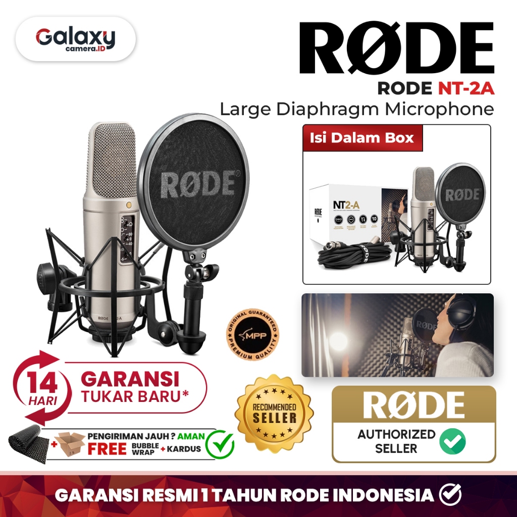 Jual Rode NT2A Multi Pattern 1" Condenser Studio Microphone NT2-A Resmi ...
