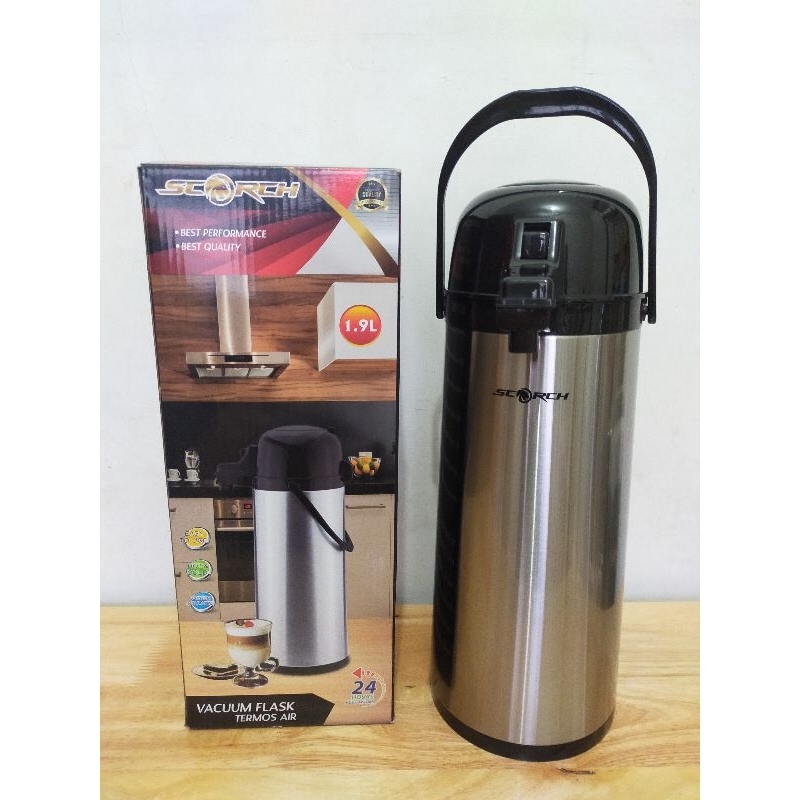 Jual Termos Air Panas Stainless Steel 1,9Liter Pompa / Termos Air Panas ...