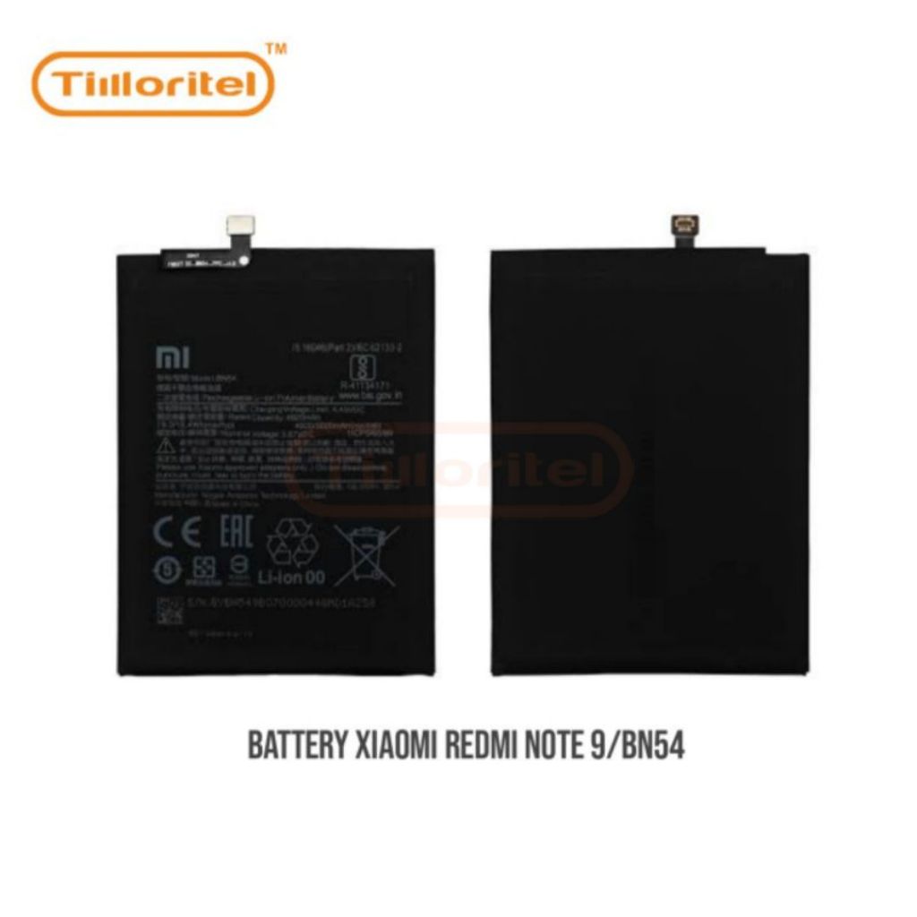 Jual BATTERY/BATERAI/BATRE ORI 100% XIAOMI REDMI NOTE 9/BN54 | Shopee ...
