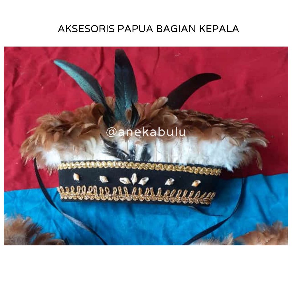 Jual HIASAN KEPALA BULU ADAT DAYAK AKSESORIS KARNAVAL ADAT PAPUA MURAH ...