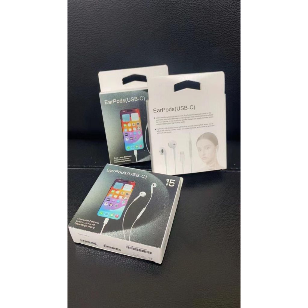 Jual HEADSET/ HANDSFREE IP 15 PRO MAX PACK TITANIUM USB C | Shopee ...