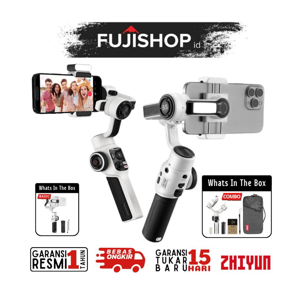 Jual Zhiyun SMOOTH 5S Smartphone Stabilizer / Smooth 5 S GARANSI RESMI | Shopee Indonesia