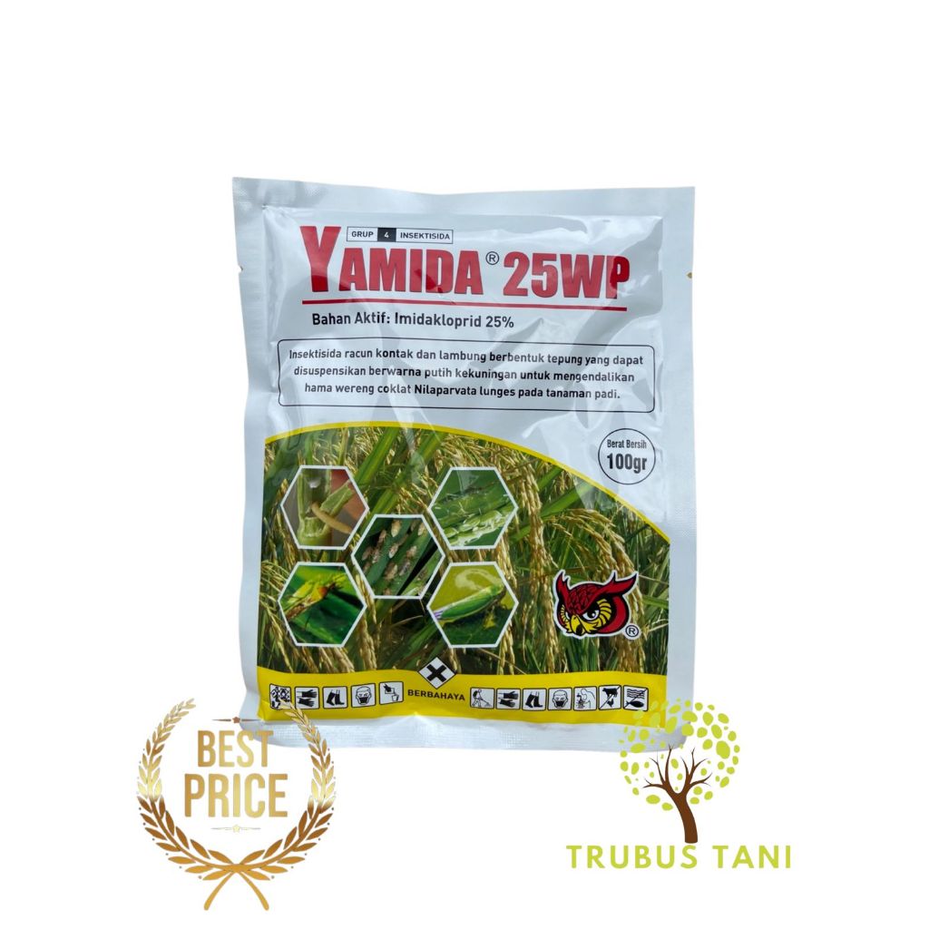 Jual Insektisida Yamida 25 WP // Pengendali wereng 100 gram | Shopee ...
