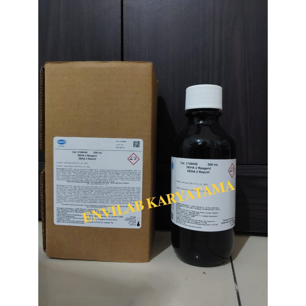Jual HACH 21680-49 DEHA Reagent 2 Solution cap 500 mL, Hach 2168049 ...