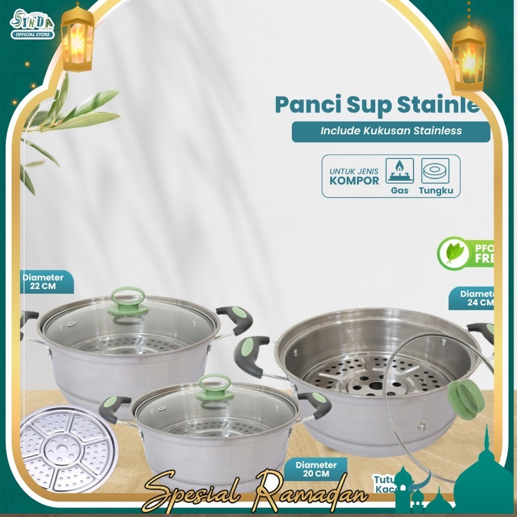Jual PANCI KUPING TUTUP KACA 20cm / 18cm DENGAN SARANGAN PANCI SUSU ...