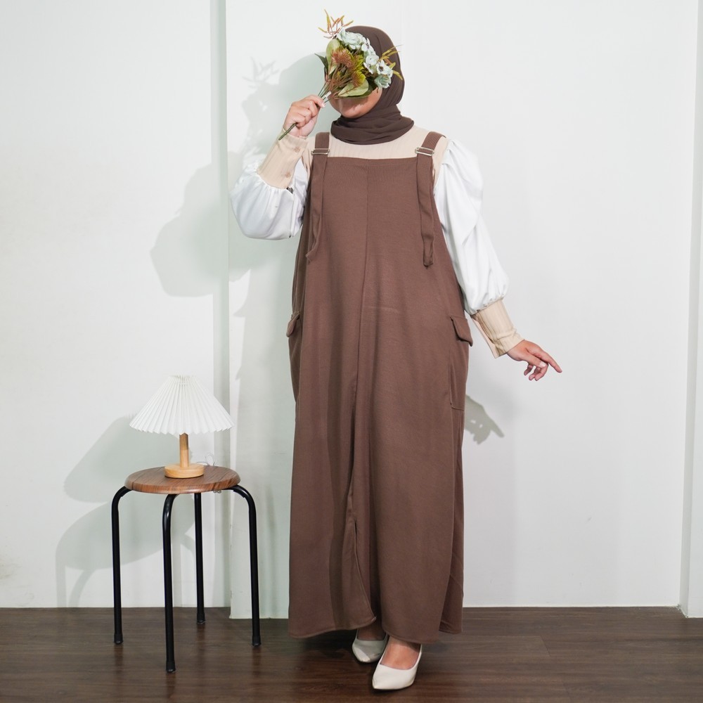 Jual Mybamus Dania Overall Cargo Dress - Overall Rok Kekinian - Dress ...