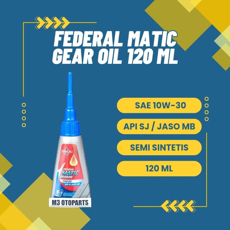 Jual Federal Matic Gear Oil 10W/30 | 120 ml - Oli Gardan Motor Matic ...