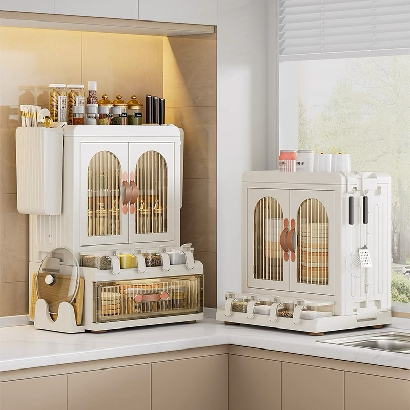 Jual Alby Mart Rak Bumbu Dapur Estetik Model Lemari Mewah Kitchen ...