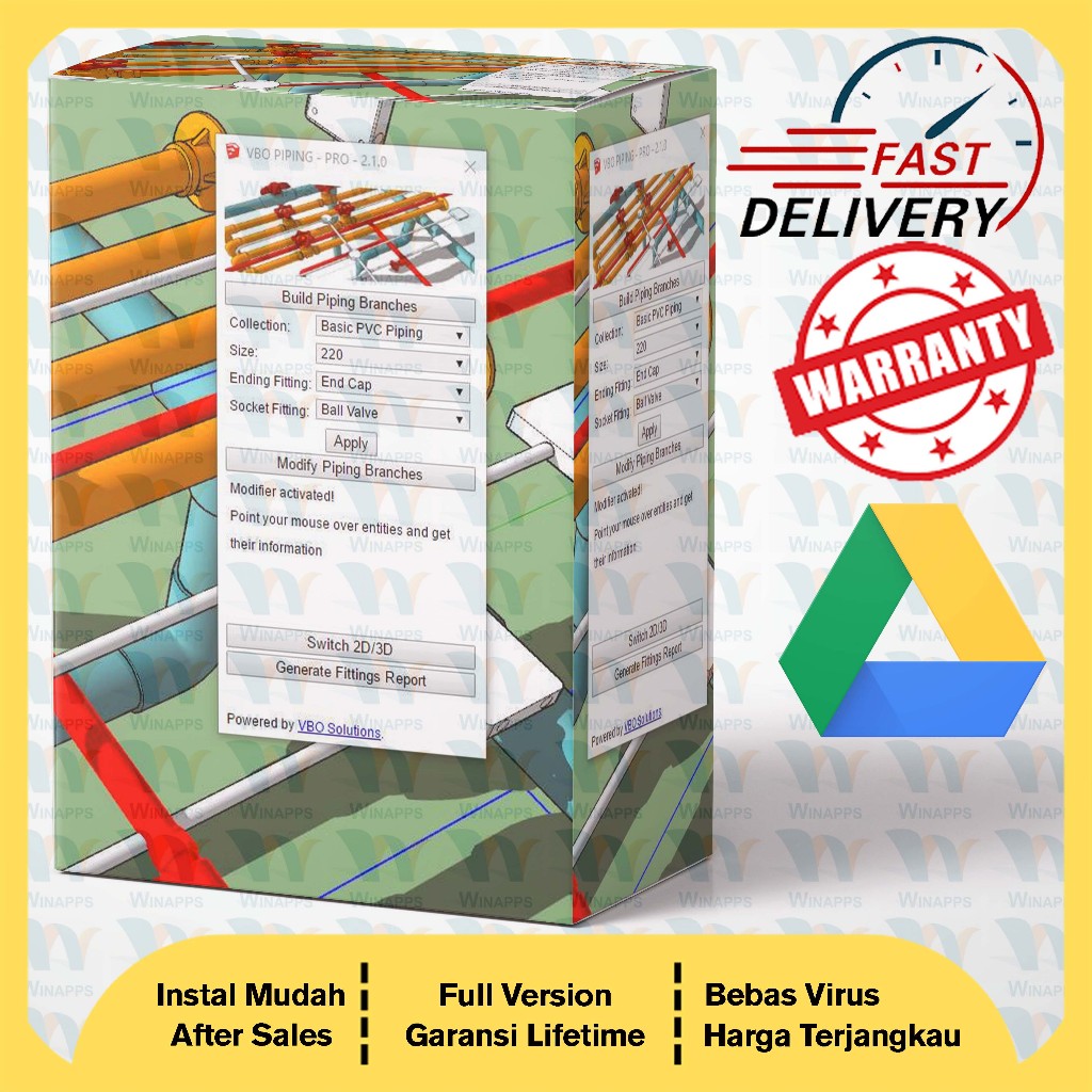 Jual VBO Piping Pro v3.1.3 For Sketchup | Shopee Indonesia