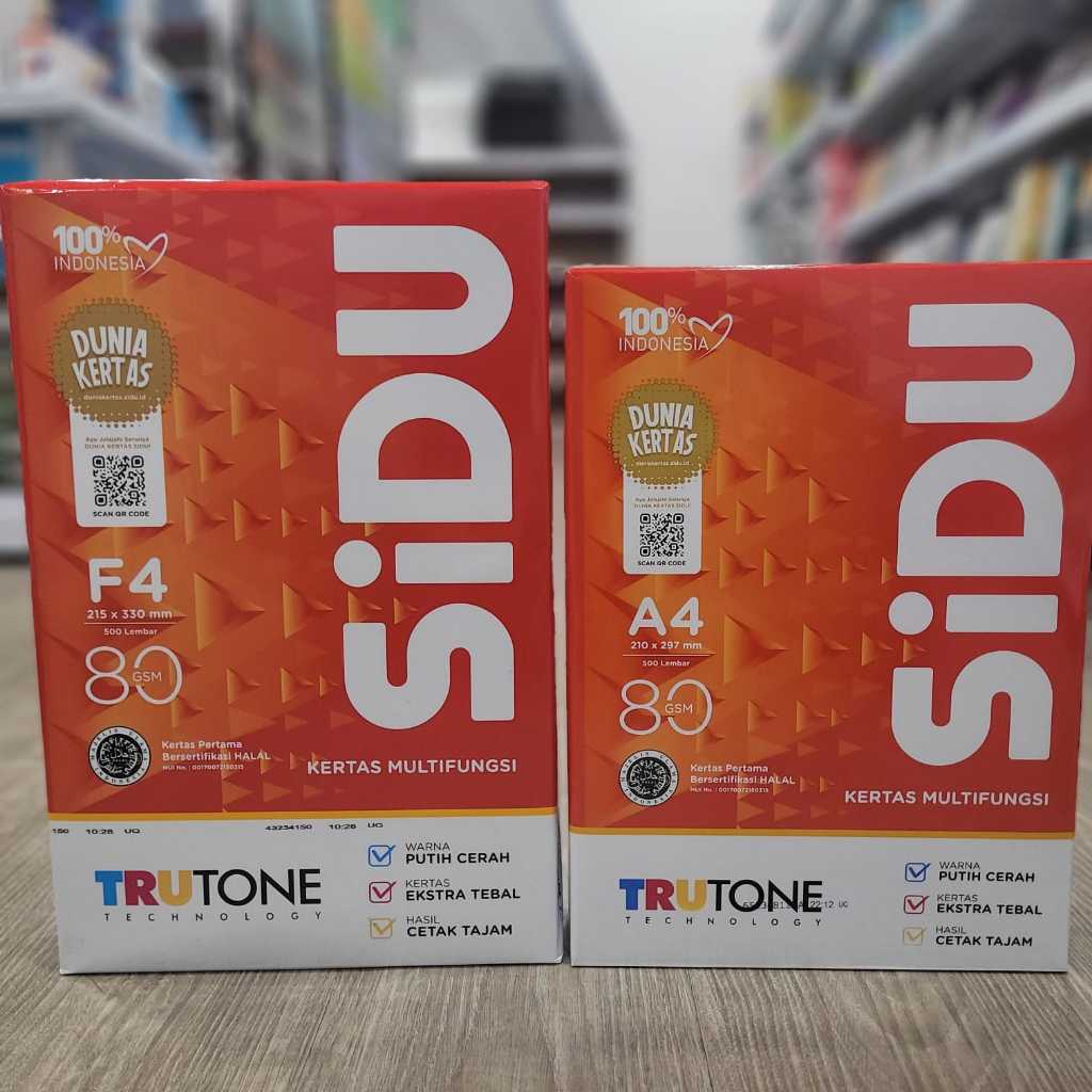 Jual Kertas HVS A4 & F4 SiDU 80 gsm | Shopee Indonesia