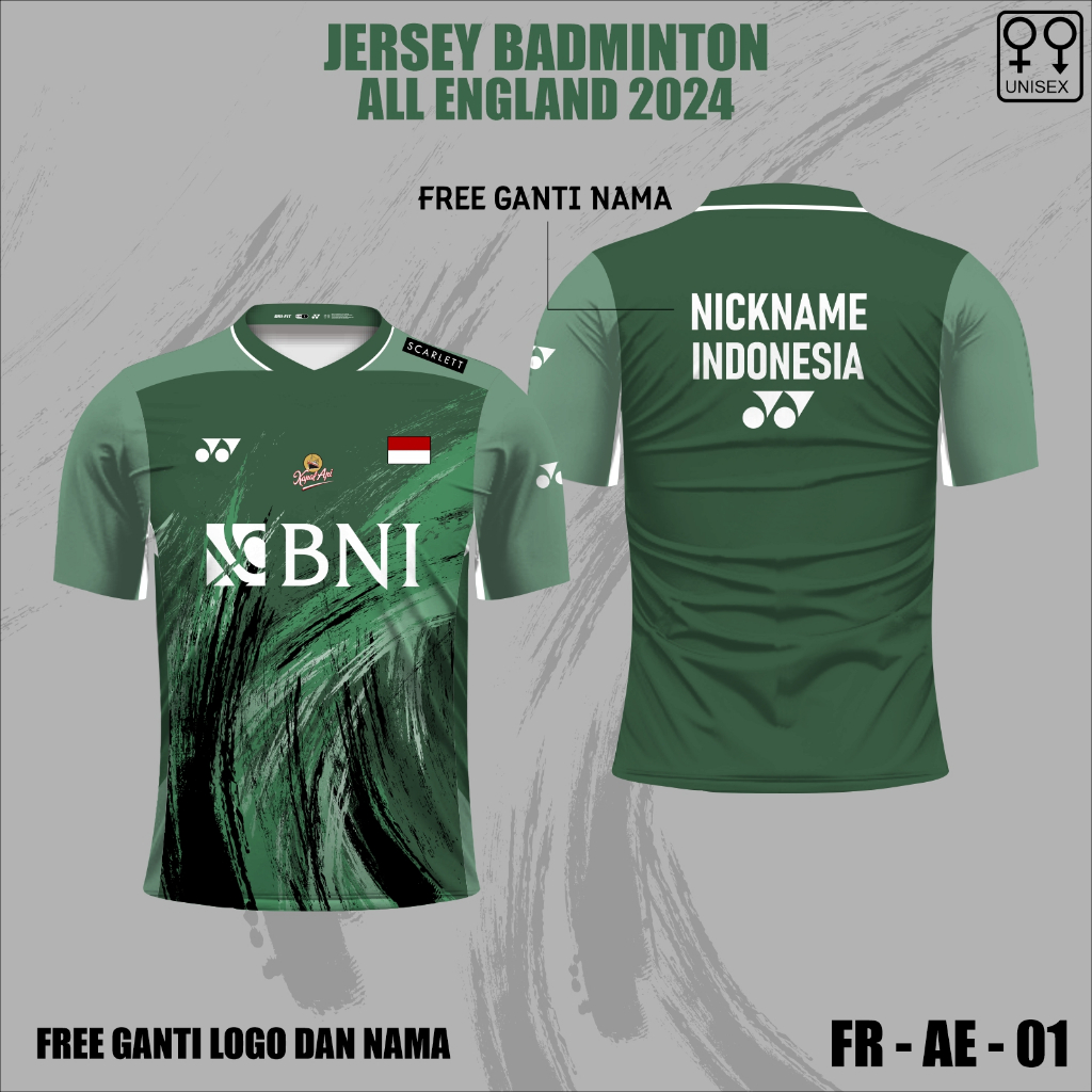 Jual jersey badminton all england 2024 baju bulu tangkis yy kaos ...