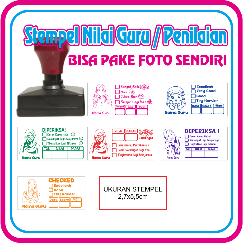 Jual Stempel Penilaian Guru_checked_reward | Shopee Indonesia