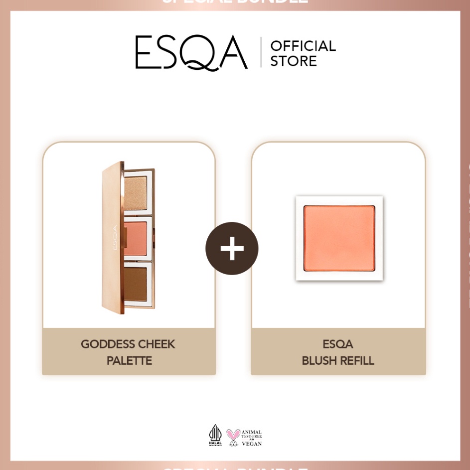 Jual Serbu Baru ESQA The Goddess Cheek Palette ESQA Blush Bronzer ...