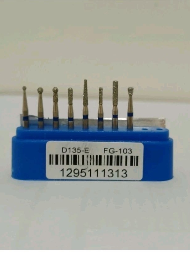 Jual Bur dental diamond preparasi kavitas set / bur Cavity preparation high speed / mata bur ...