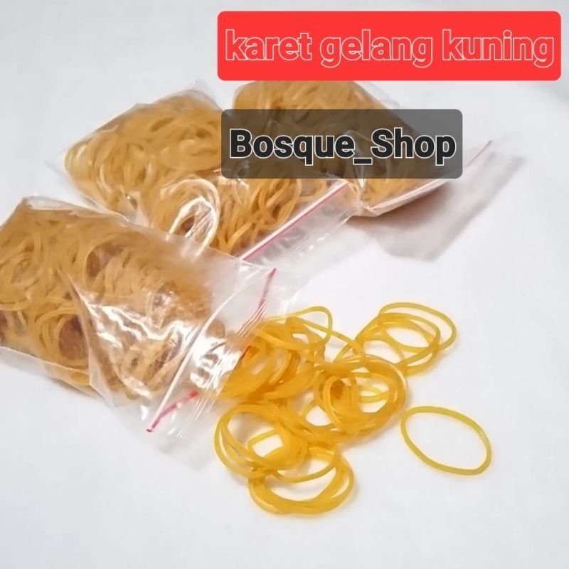 Jual Karet Gelang Pentil Kuning Dan Merah / Rubber Band / Karet ...