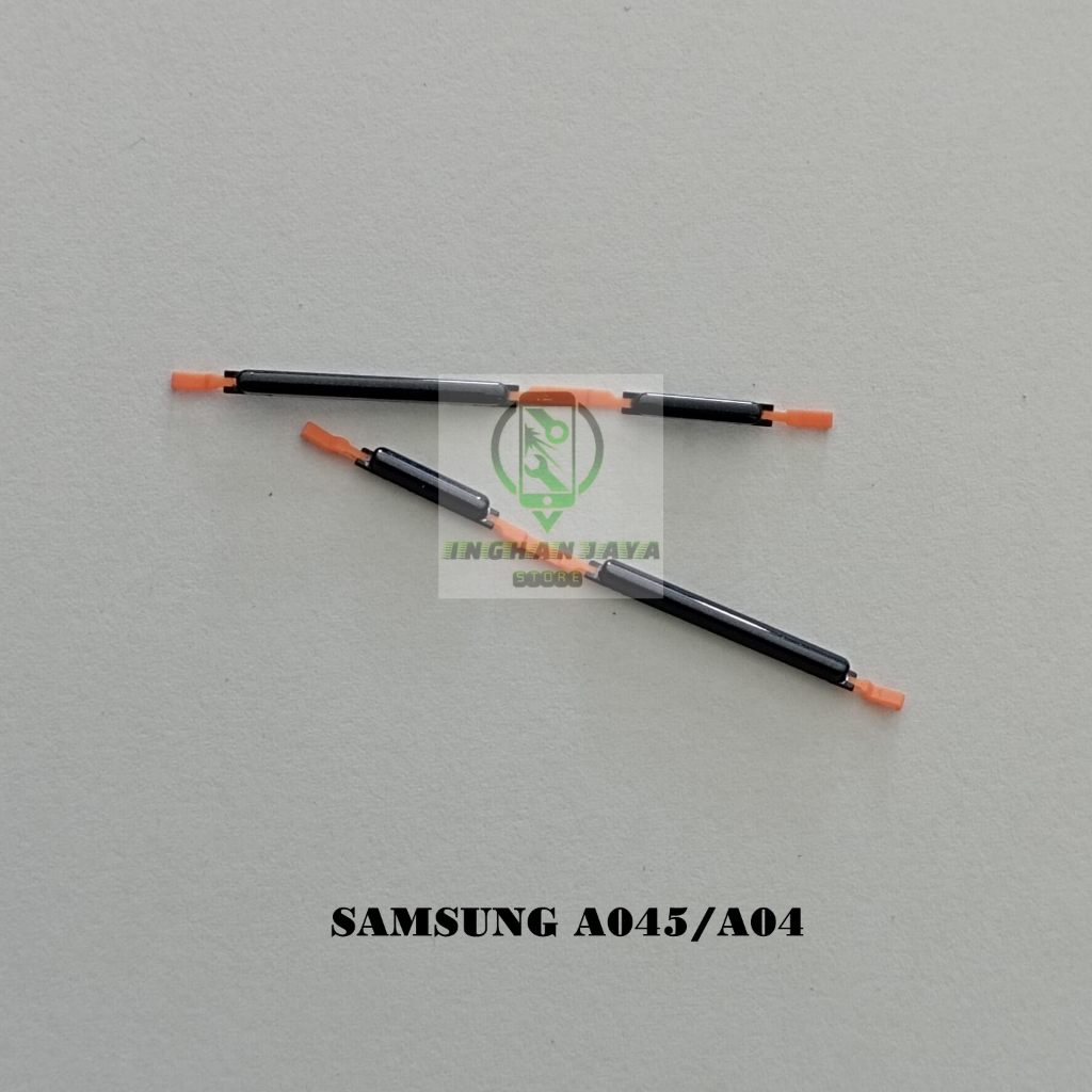 Jual Tombol Luar Keypad Button on off + volume Samsung A04/A045/A045F hitam | Shopee Indonesia