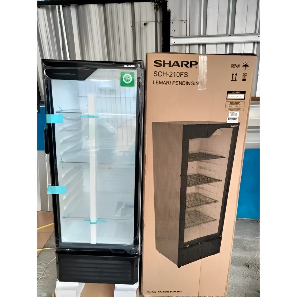 Jual Showcase SHARP Display Cooler 200 Liter SCH-210FS Garansi Resmi ...