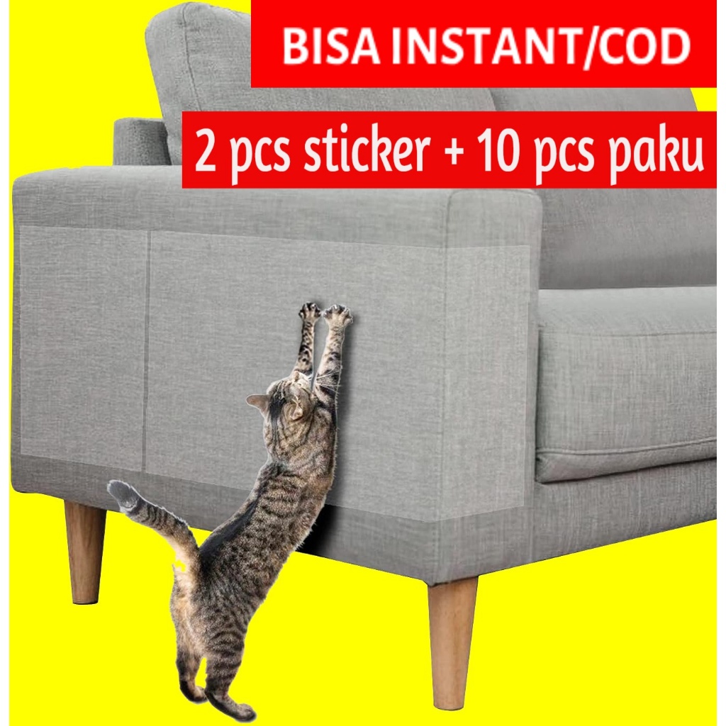 Jual (BISA INSTANT/COD) Sticker Pelindung Sofa Anti Kucing Dari Cakar ...