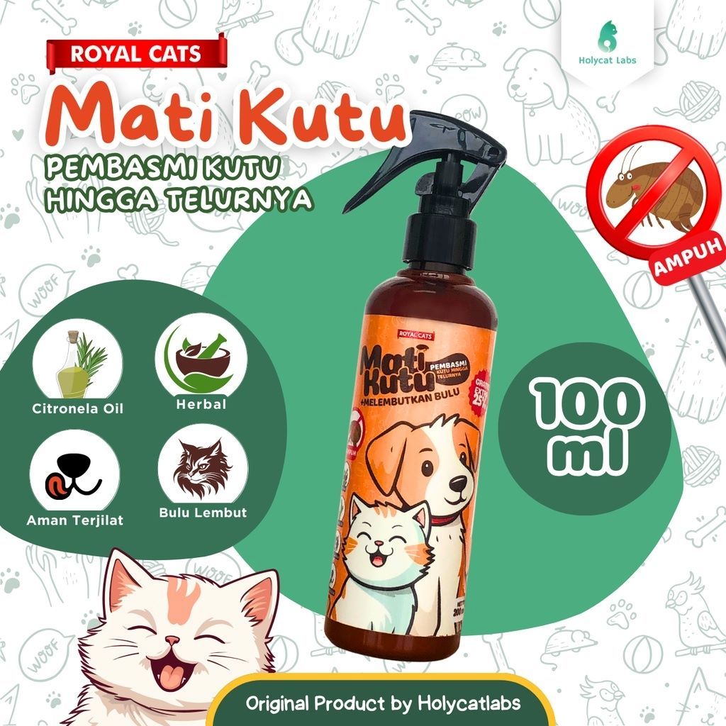 Jual Matikutu Spray 100 ml - Obat Anti Kutu Spray Pembasmi Kutu Kucing ...
