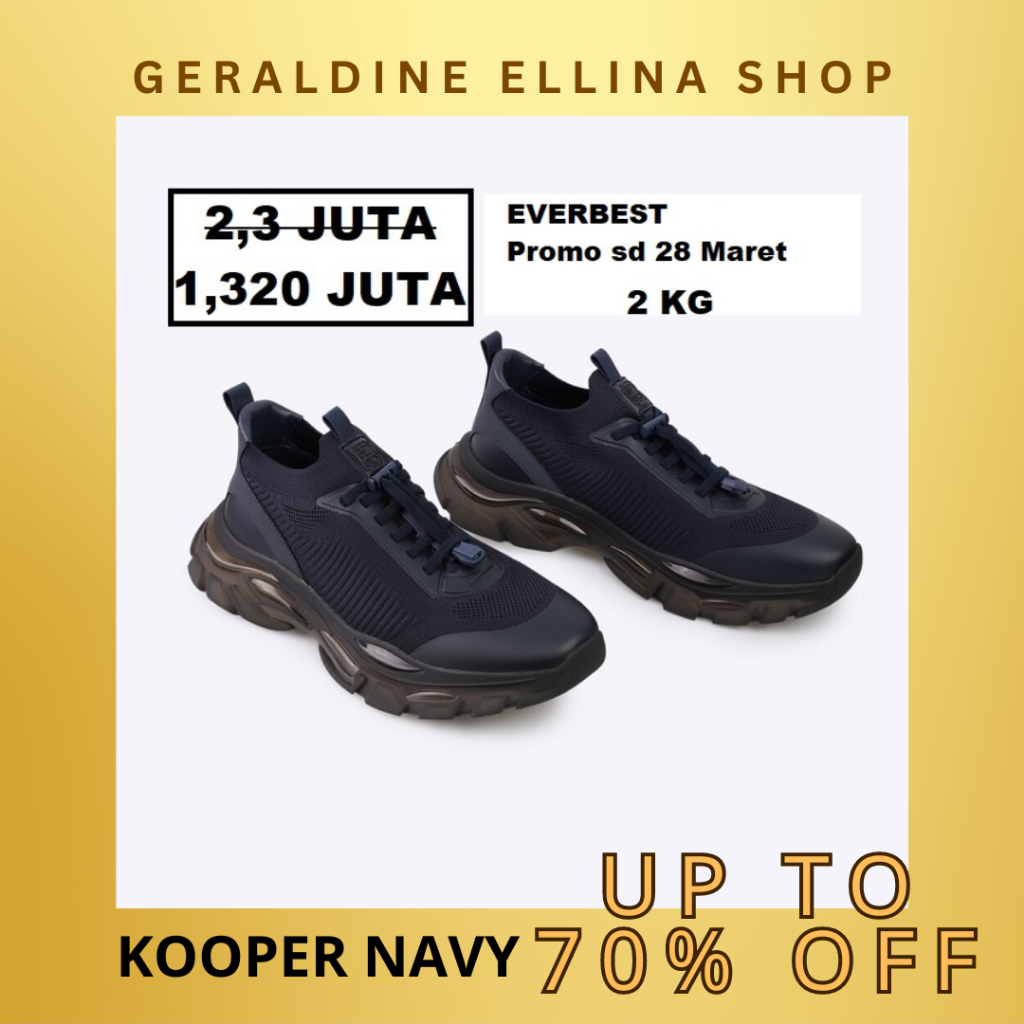 Jual Sepatu sneakers pria men man EVERBEST ORIGINAL 100% SERI KOOPER ...