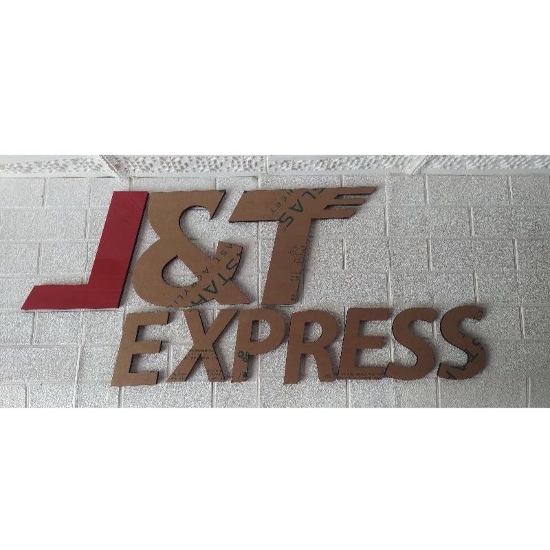Jual Logo Akrilik JNT Express Spons Eva Untuk Dinding/Logo Akrilik J&T ...