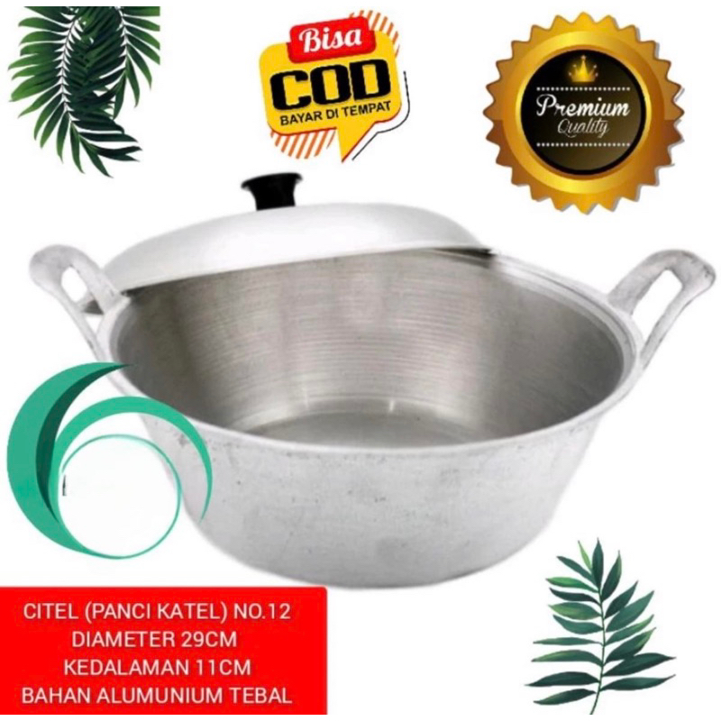 Jual Citel no 12 panci katel tradisional anti pecah liwet gireng rebus ...