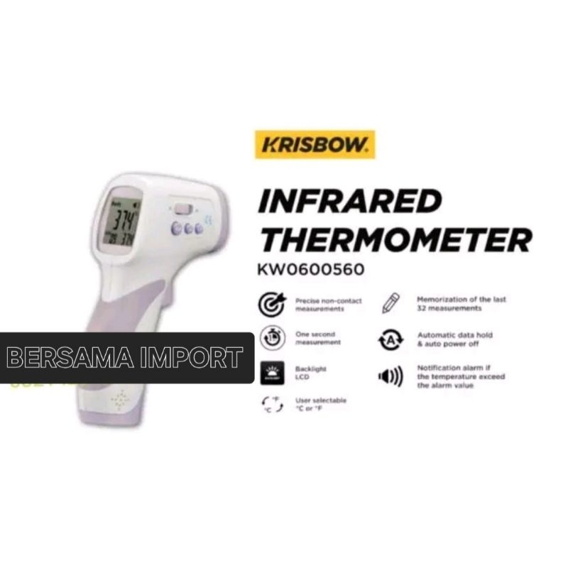 Jual thermo gun infra red krisbow alat pengukur suhu | Shopee Indonesia
